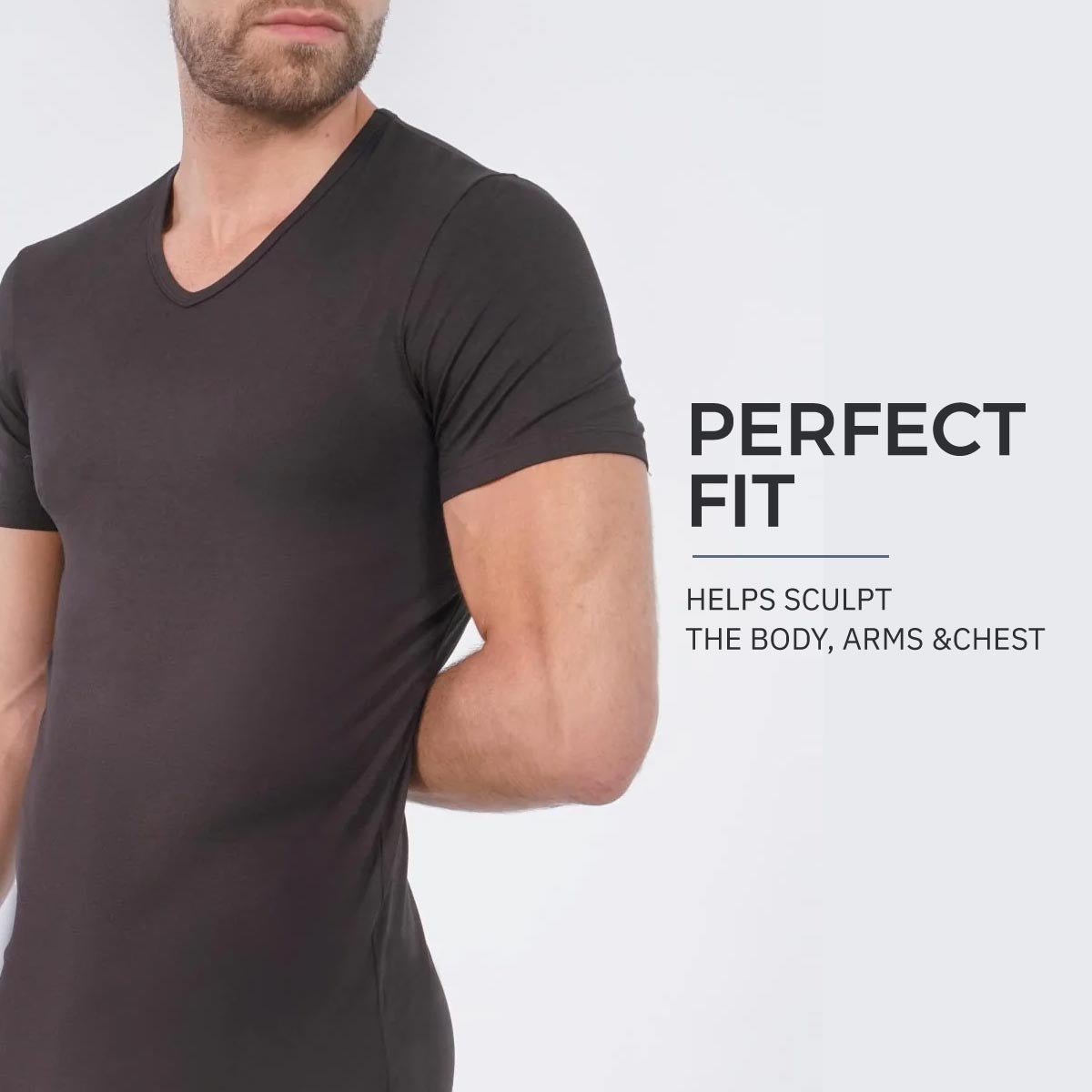 V NECK T-SHIRTS - Rounderbum
