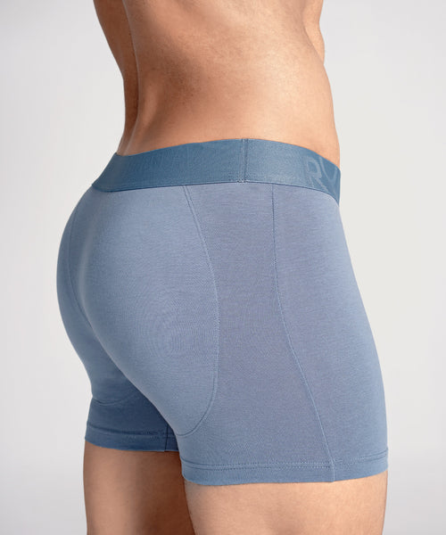 ELEMENTAL BLUE Padded Boxer Brief + Smart Package Cup – Rounderbum LLC